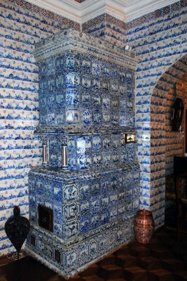 Ancient fireplaces and stoves, which can be seen in St. Petersburg ...